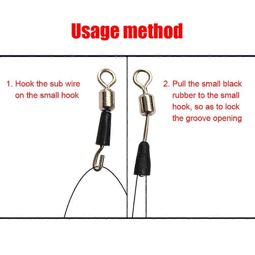 50-200pcs Carp Fishing Quick Change Feeder Swivels Method Feeder Fishing Accessories Swivel ...