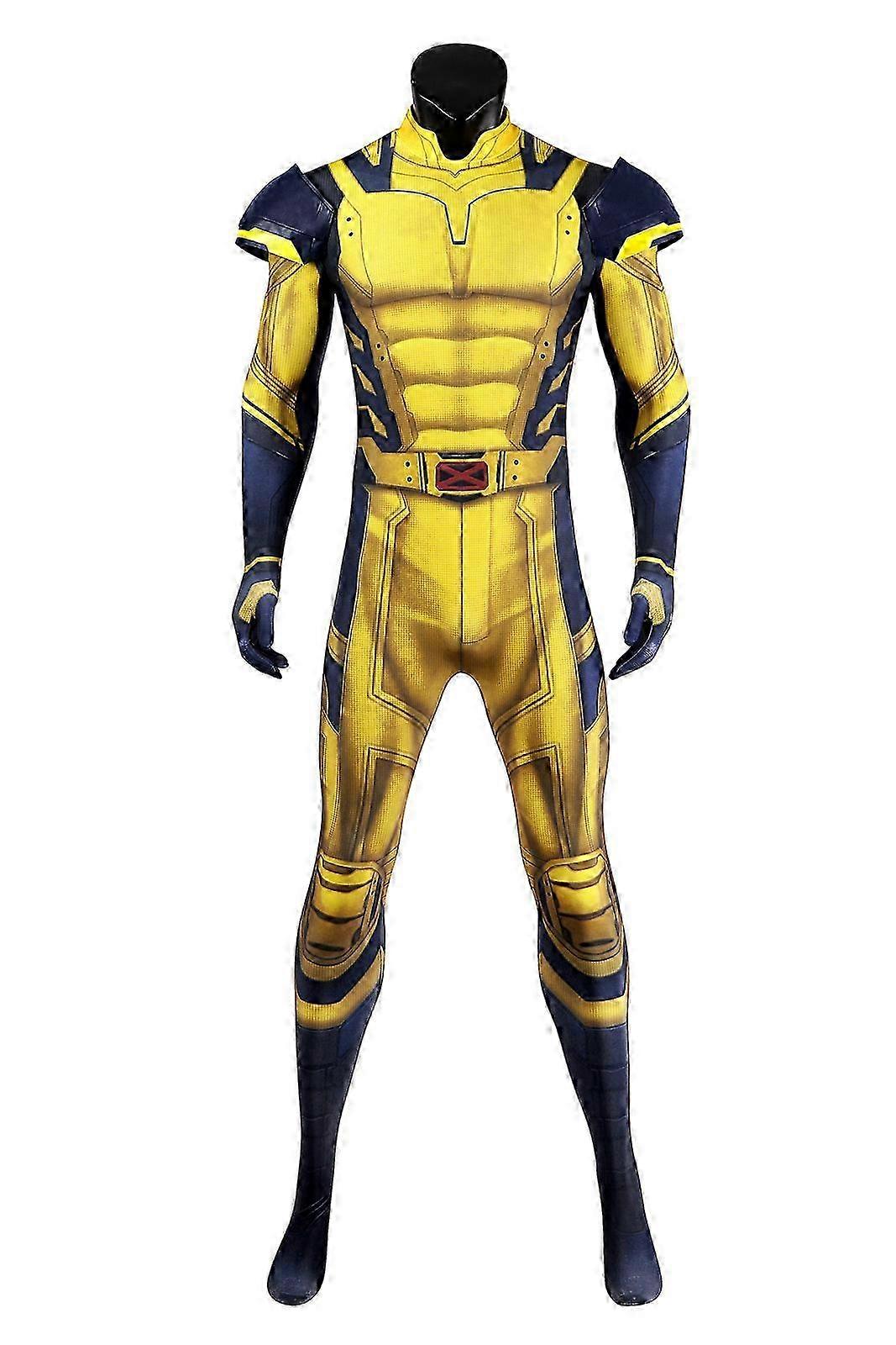 Deadpool Wolverine Cosplay Mens Party Fancy Dress Wolverine Jumpsuit ...