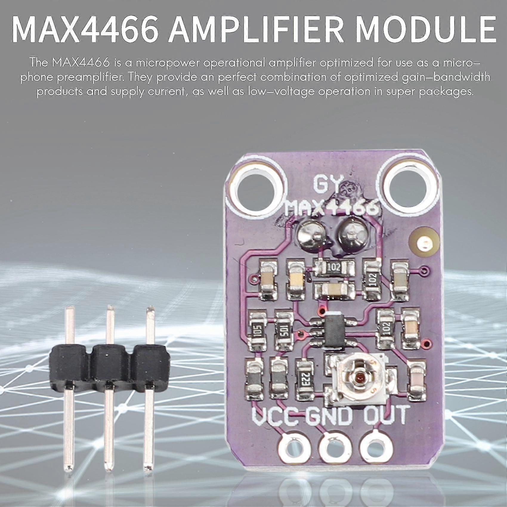 5pcs -max4466 Electret Microphone Amplifier Max4466 Module Adjustable ...