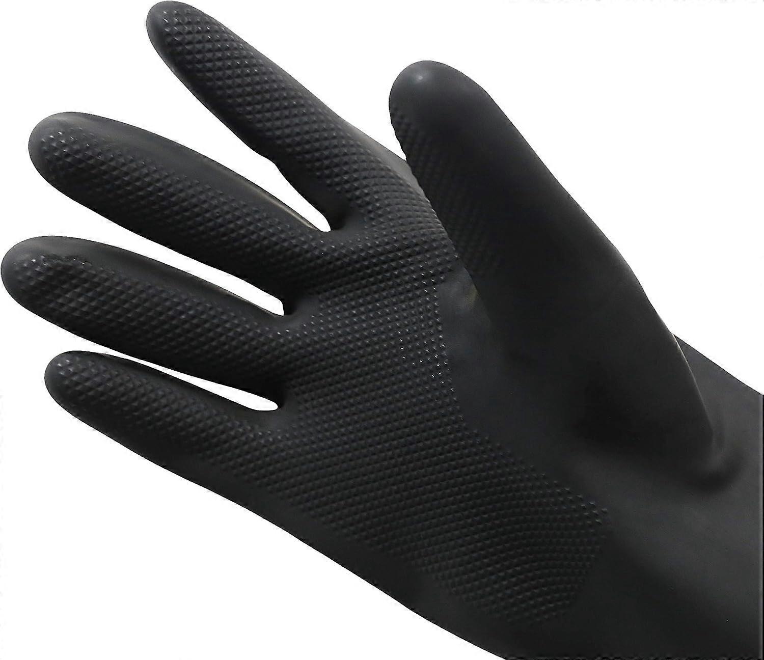 Chemical Resistant Gloves,Waterproof Reusable Cleaning Rubber Glove ...