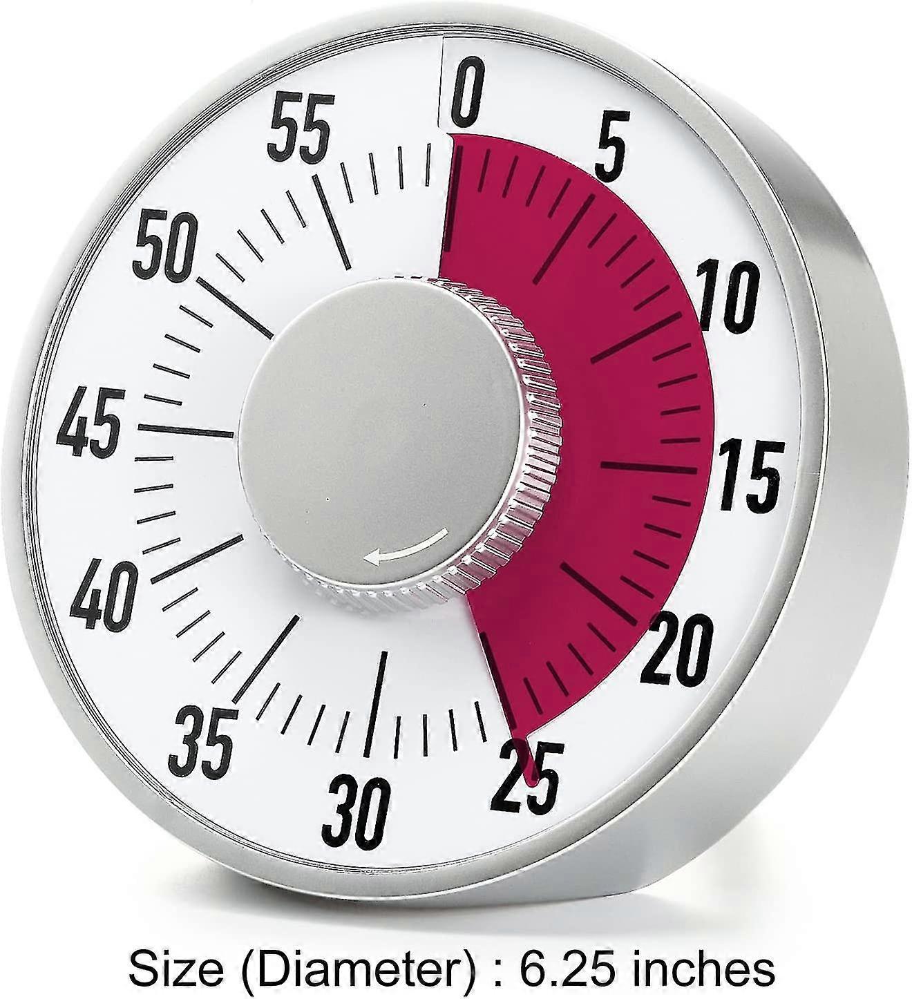 Round Mechanical Countdown Timer, Classroom Visual Timer, Kitchen Timer ...