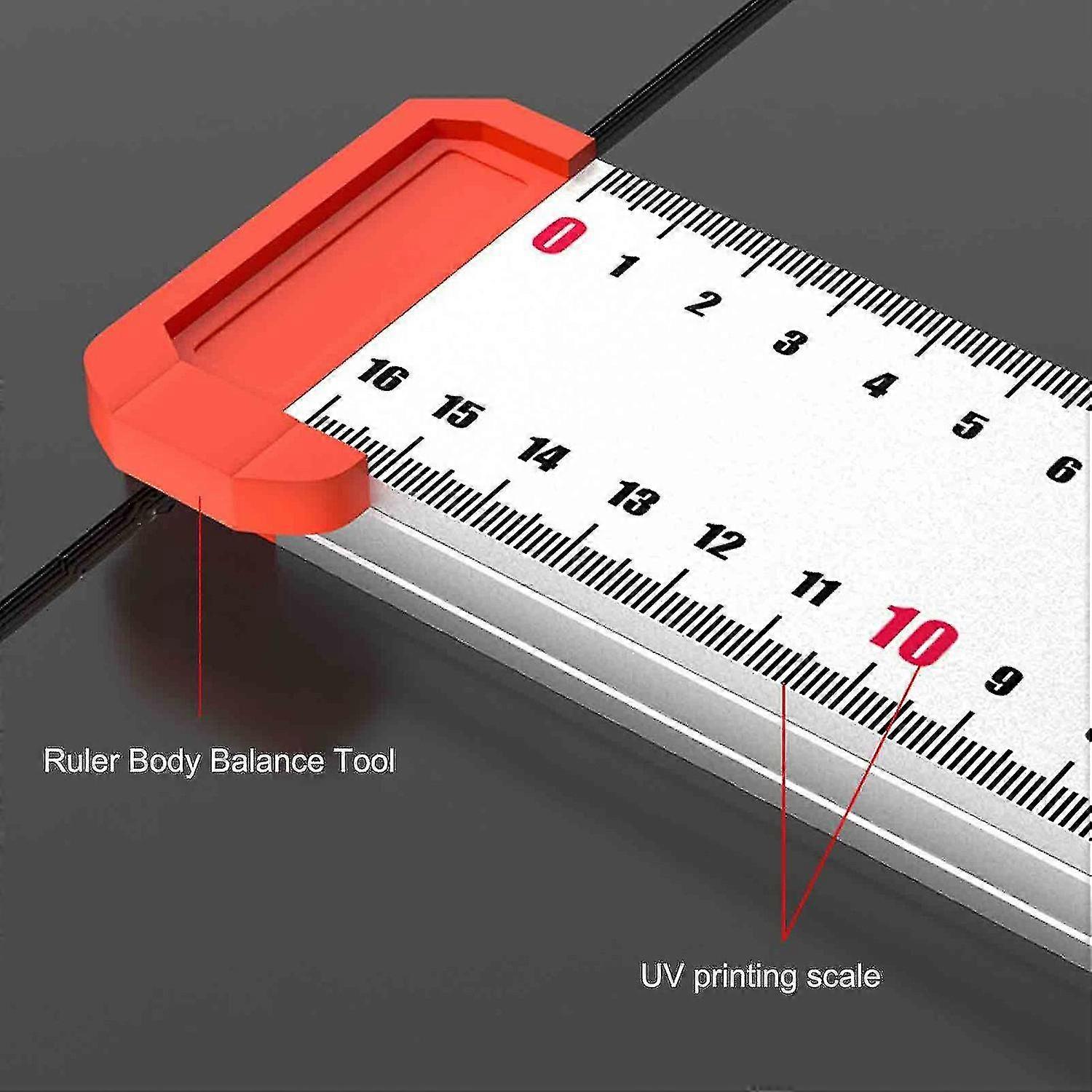 2 in1 Drilling Positioning Ruler High Precisions Angle Ruler ...