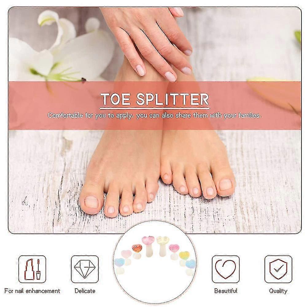 Silicone Toe Separator Reusable Pedicure Toe Divider Toe Nail Manicure ...