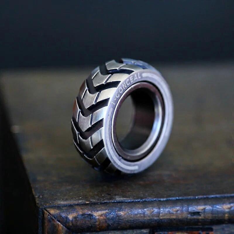 Ratchet Wheel Fidget Ring Fidget Slider Adult EDC Metal Fidget Toys ...