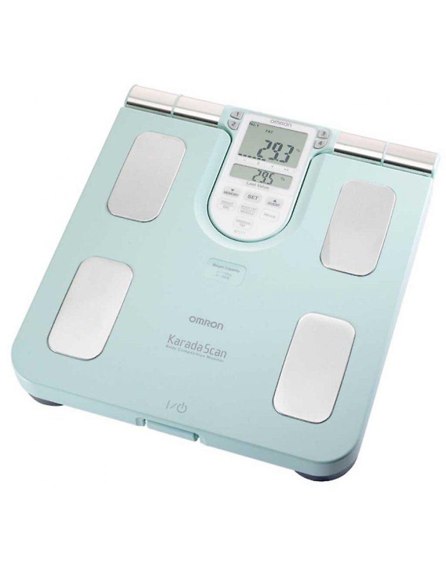 Omron BF511 Digital Body Fat Weight Scale 8 Sensor Technology BMI ...