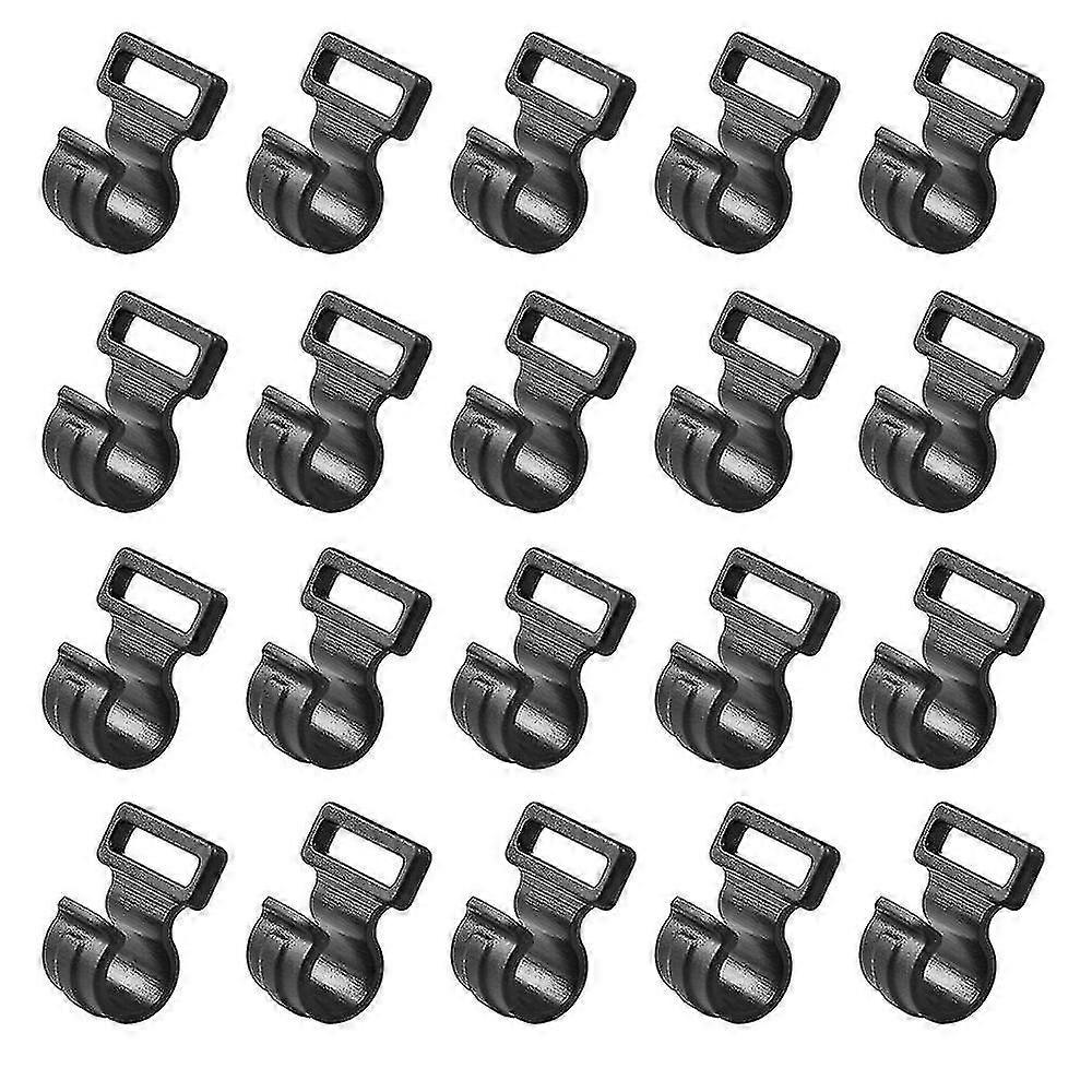10 Pcs Tent Hook C-shaped Durable Rod Clamp Tarp Clips Lock Awning ...