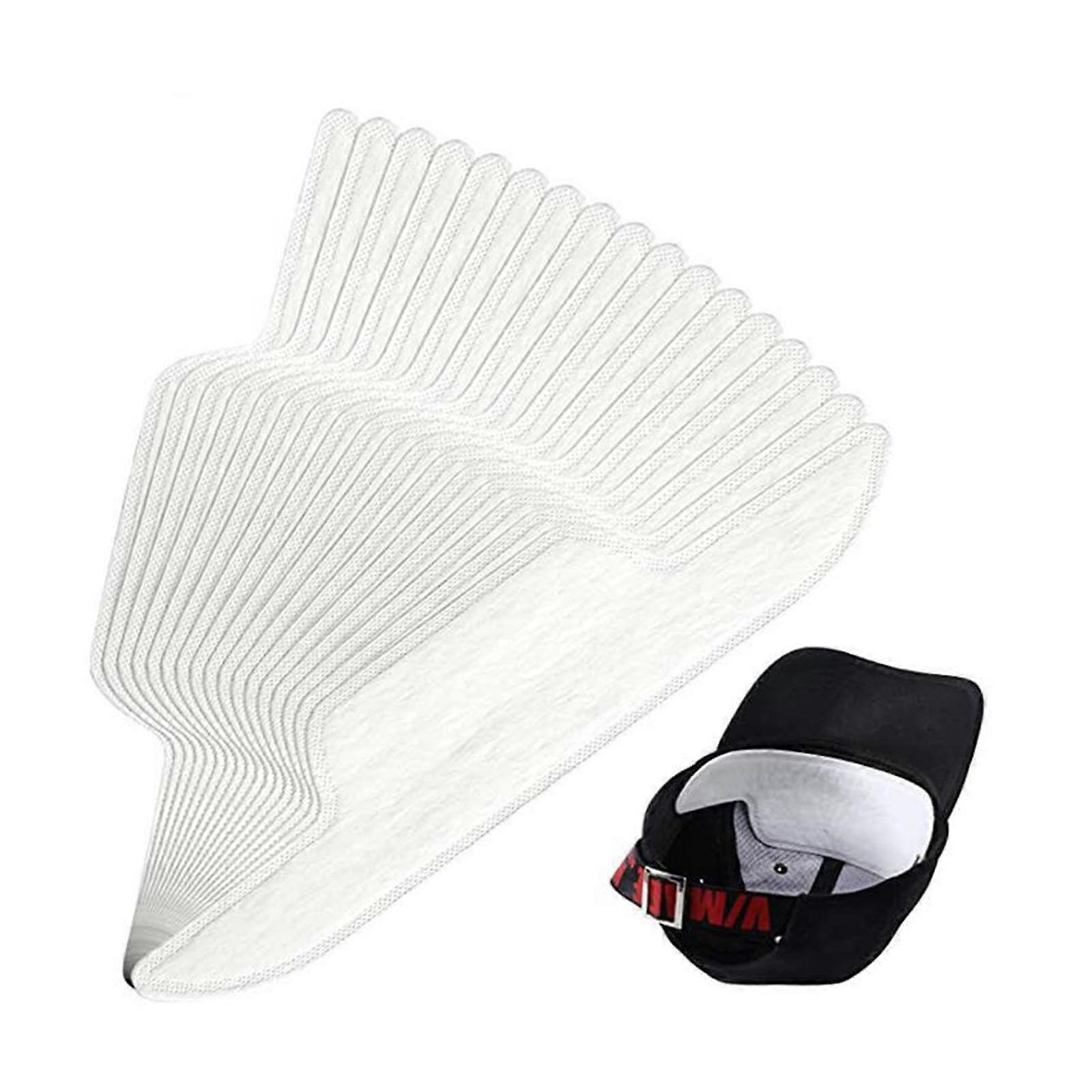 100Pcs Absorbent Sweat Golf Hat Liner Strips Pads Baseball Flat Sun Hat ...