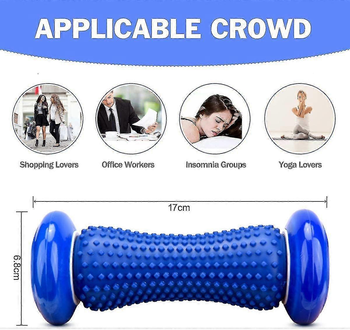 Iregro Foot Roller Muscle Scooter Stick, Hand And Foot Massage Scooter ...