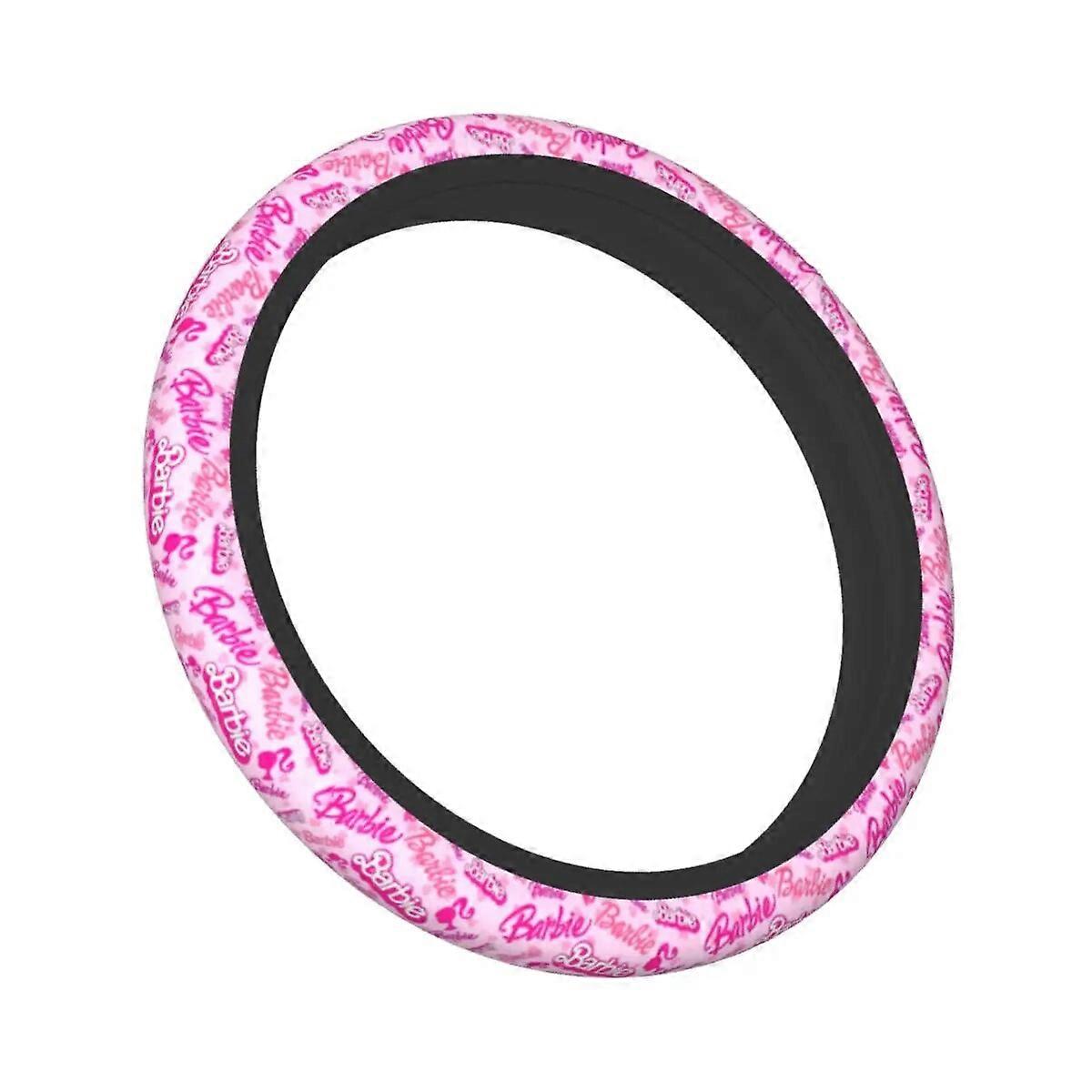 Steering Wheel Covers Pink Barb Pattern Soft Kawaii Braid On The ...