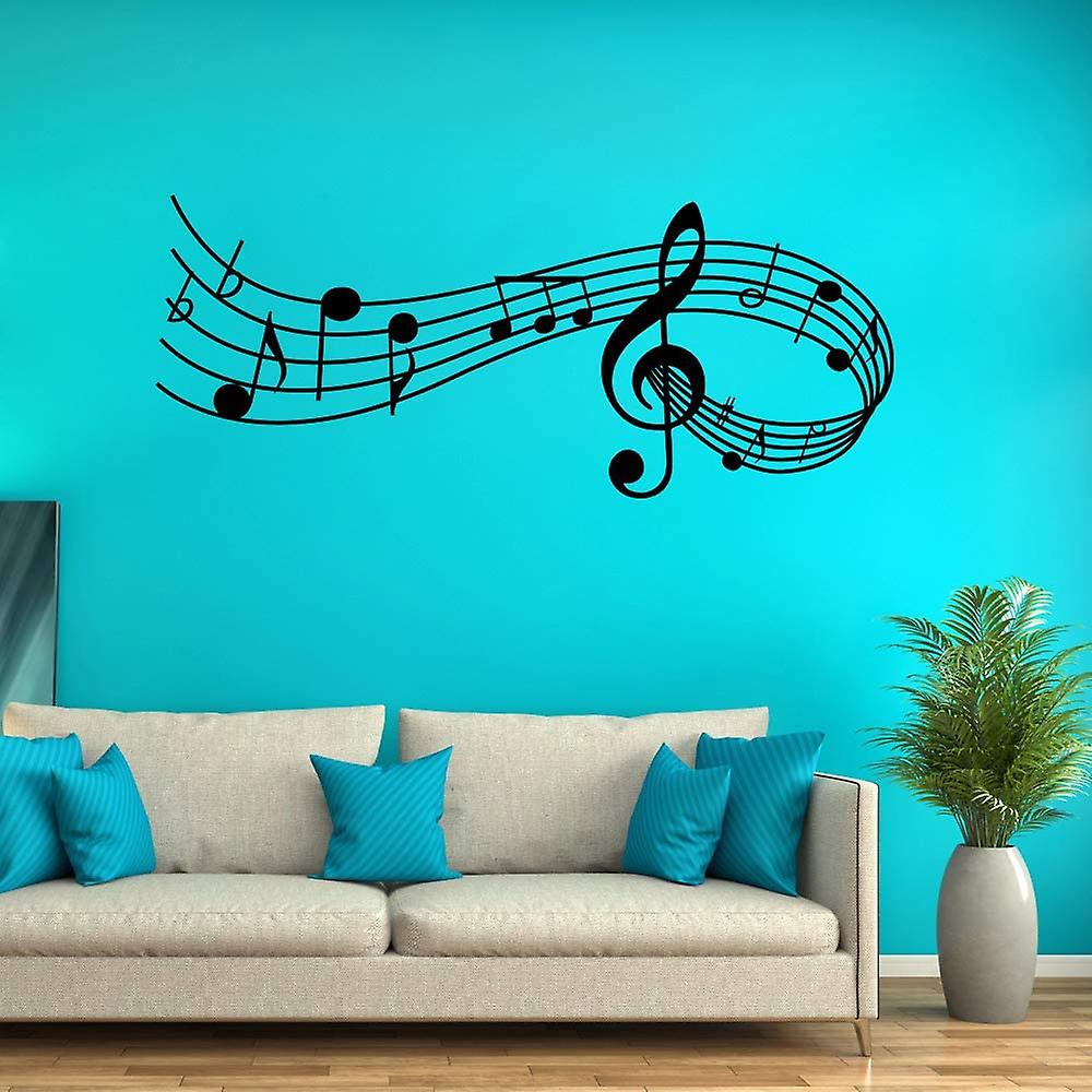 Music Notes Notation Band Wall Sticker Decal,removable Diy Vinyl Art ...