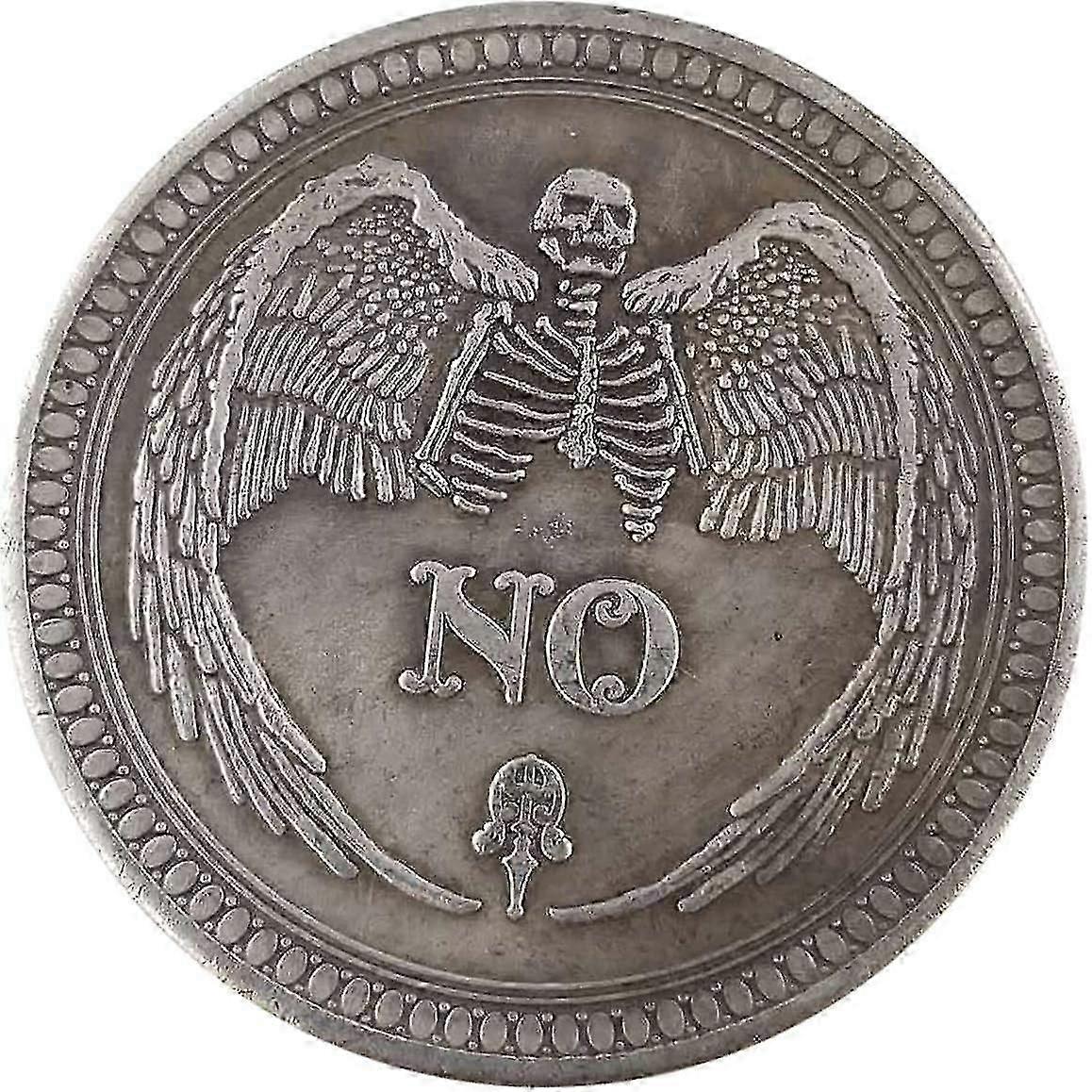 Yes No Challenge Coin, Zinc Alloy Yes No Coins Flipping Challenge Coin ...