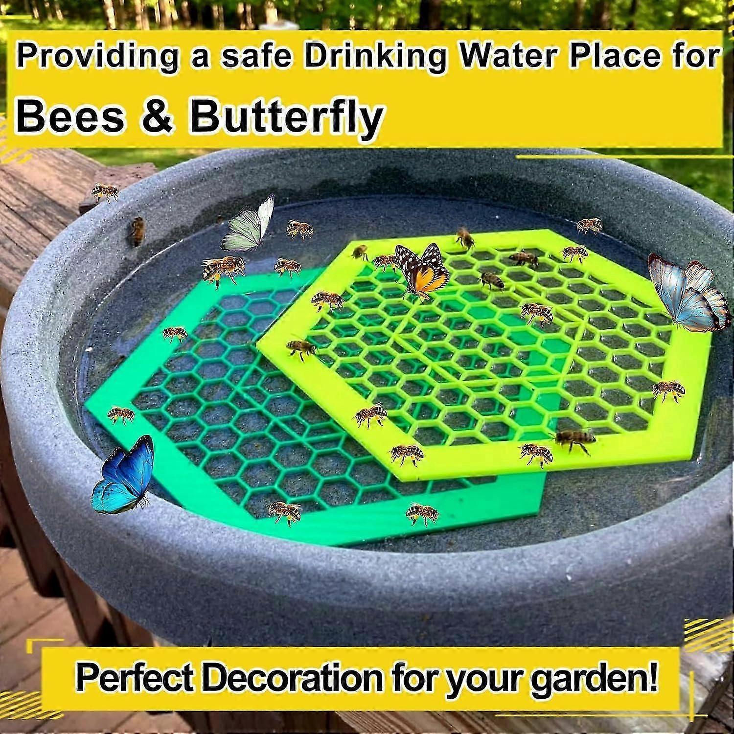 high quality 3D Printed Floating Bee Island Bee Waterer, 2pcs Bee Cups ...