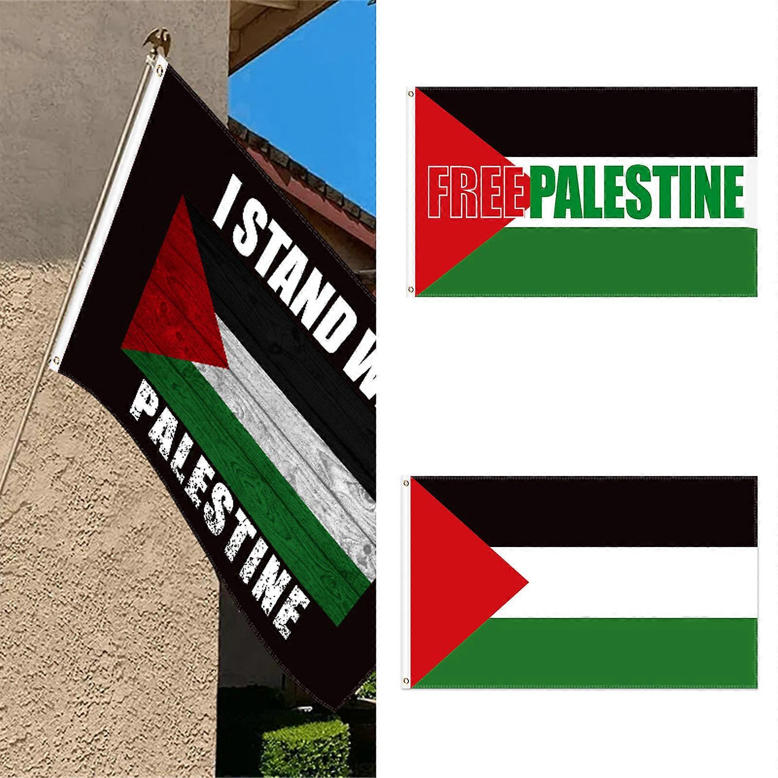 Stand With Palestine Flags, Size 3x5ft; 4x6ft; 5x7.8ft, Reusable ...