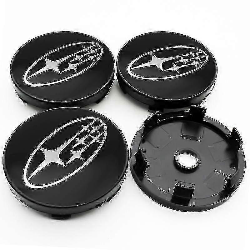 4pcs 56+60mm Car Wheel Hub Center Caps Sticker Rim Cover Auto Badge ...