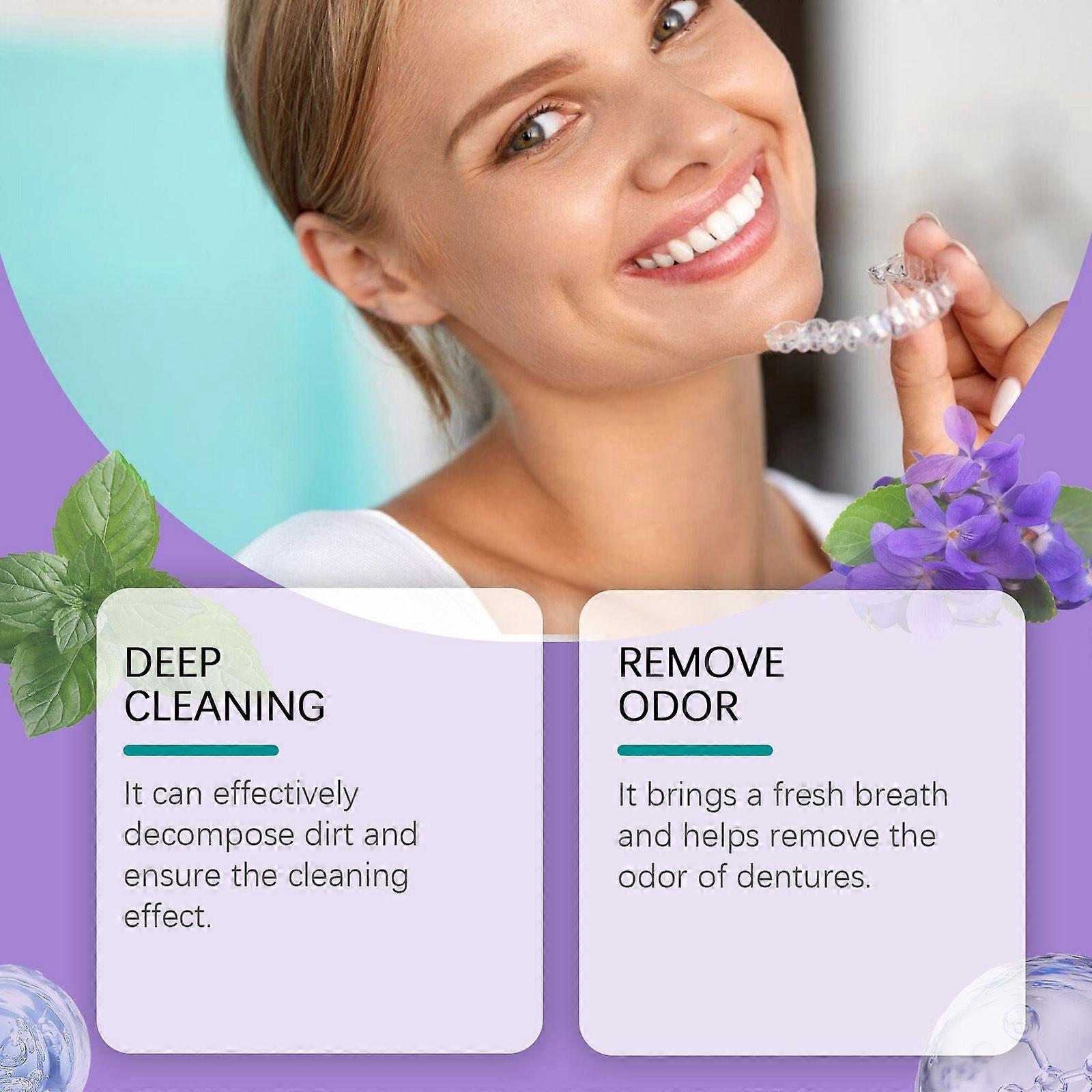 Retainer Cleaner Tablets, Mouth Guard Cleaner, Night Guard & Denture ...