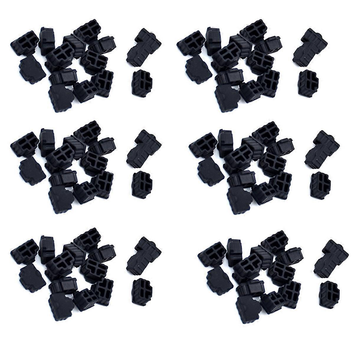 100pcs RJ45 Anti Dust Cover Caps Ethernet Hub Port Protector Plugs for ...
