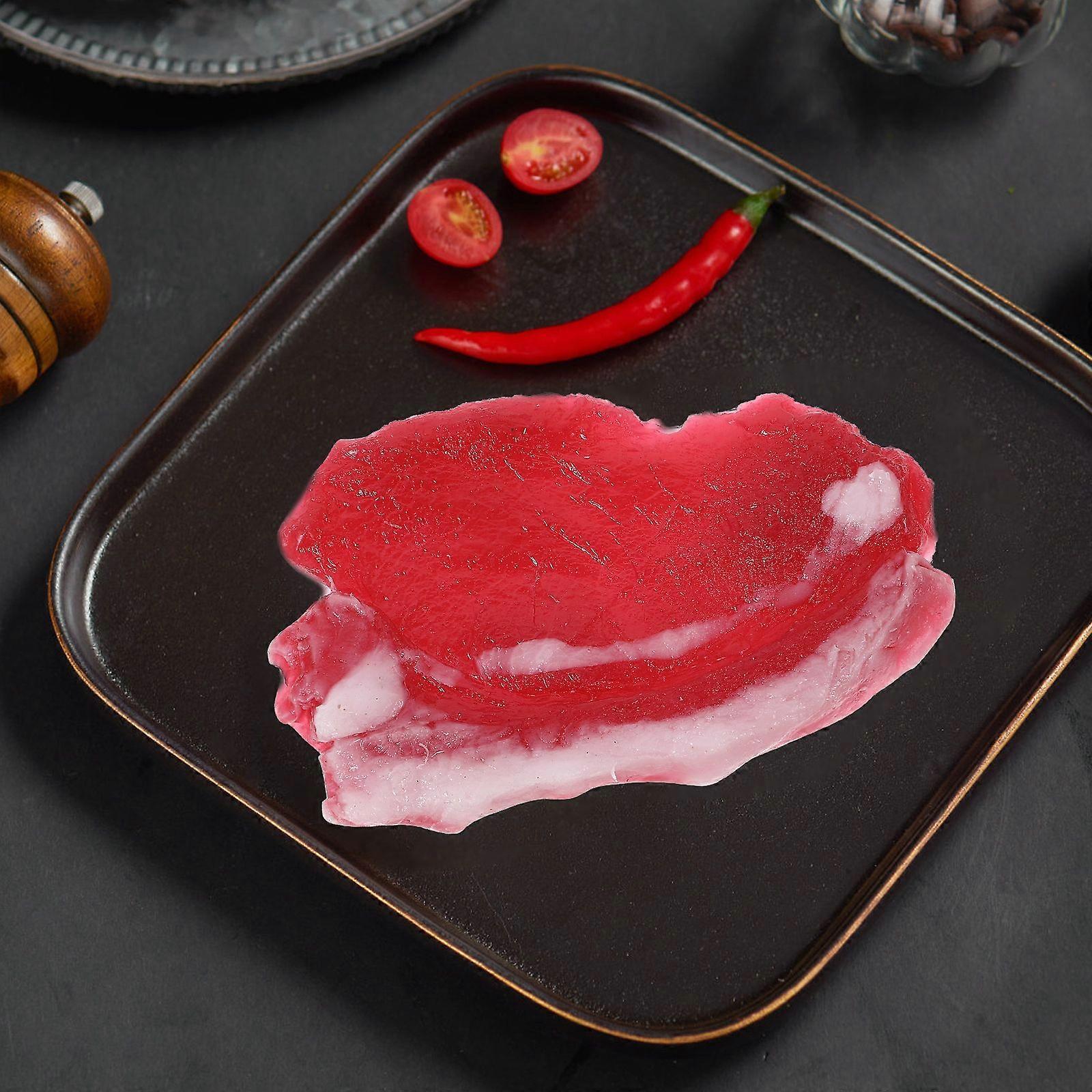 2pcs Realistic Fake Fresh Pork and Beef Meat Model - Lifelike Food ...