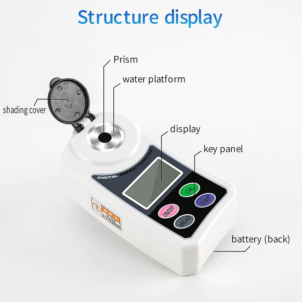 Handheld 0-55% digital brix honey auto refractometer optometry ...