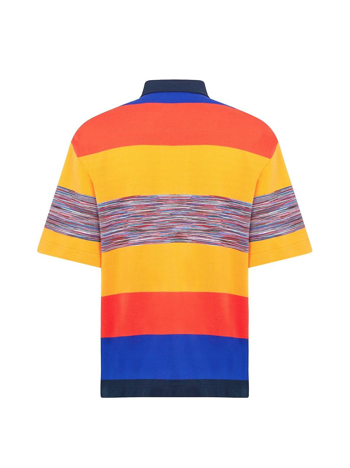 Striped Logo Embroidered Polo Shirt | Fruugo UK