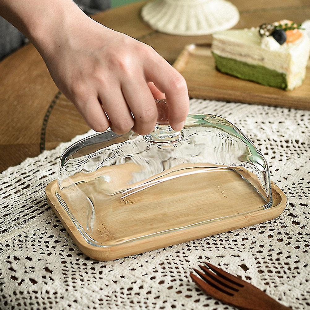 Containers Lids Cheese Cloche Dome Glass Bell Jar Cover Small Cake ...