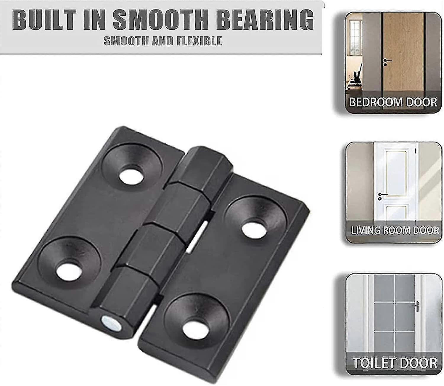 4 stykker sammenleggbare flate hengselhull, rustfritt stål utvendig ...