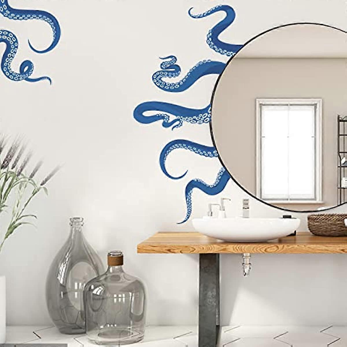 Blue Octopus Wall Decals Octopus Tentacles Vinyl Wall Sticker Sea ...