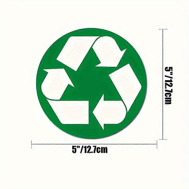 10-Piece Eco-Friendly Recycling Bin Labels - Durable Paper Stickers For ...