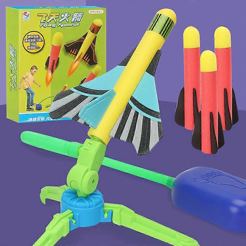 New Foot-stepping Small Outdoor Luminous Ejection Flying Flash Launch ...