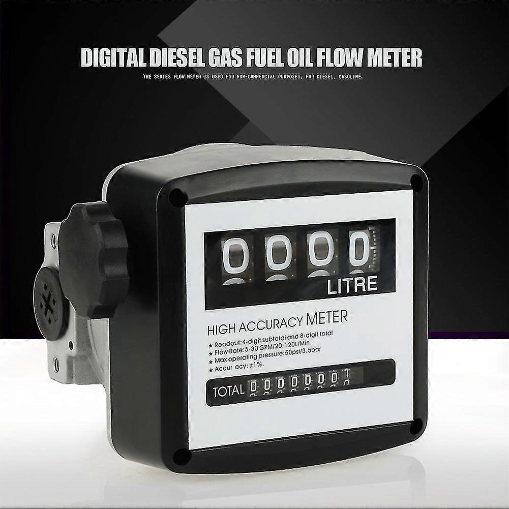 Mechanical Fuel Gauge 4-Digit Fuel Flow Mechanical Fuel Flow Meter 25Mm ...