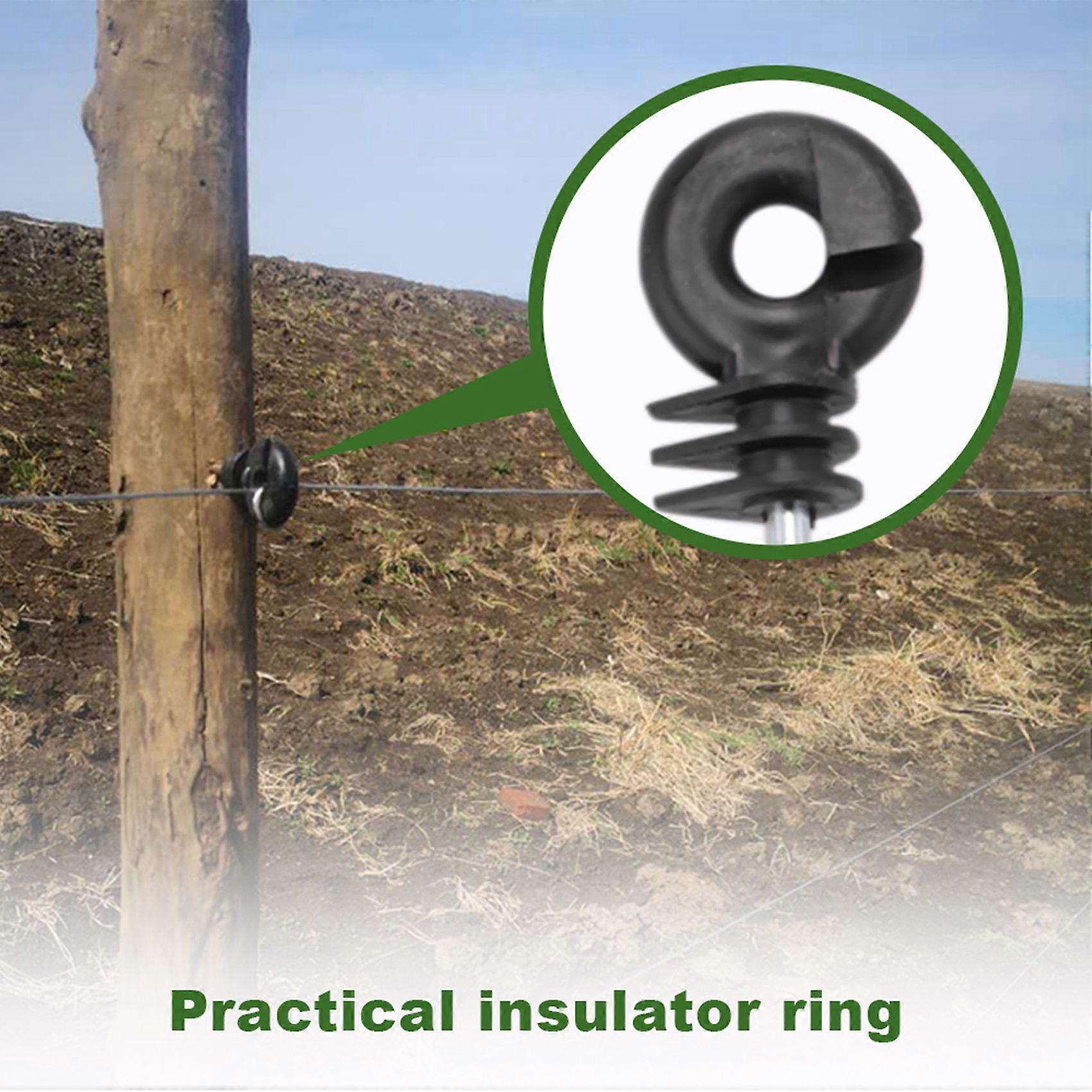 25 PCS Electric Fence Distance Insulators, Plastic Ring Insulators Long ...