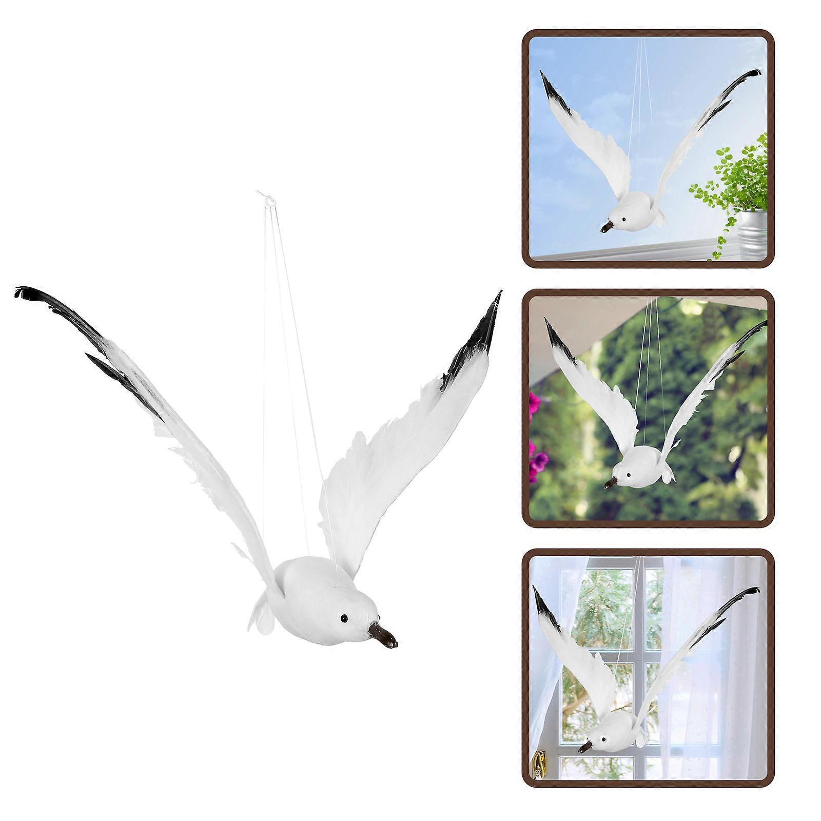 1Pc Creative Seagull-shaped Pendant Emulational Seagull Decor Model ...