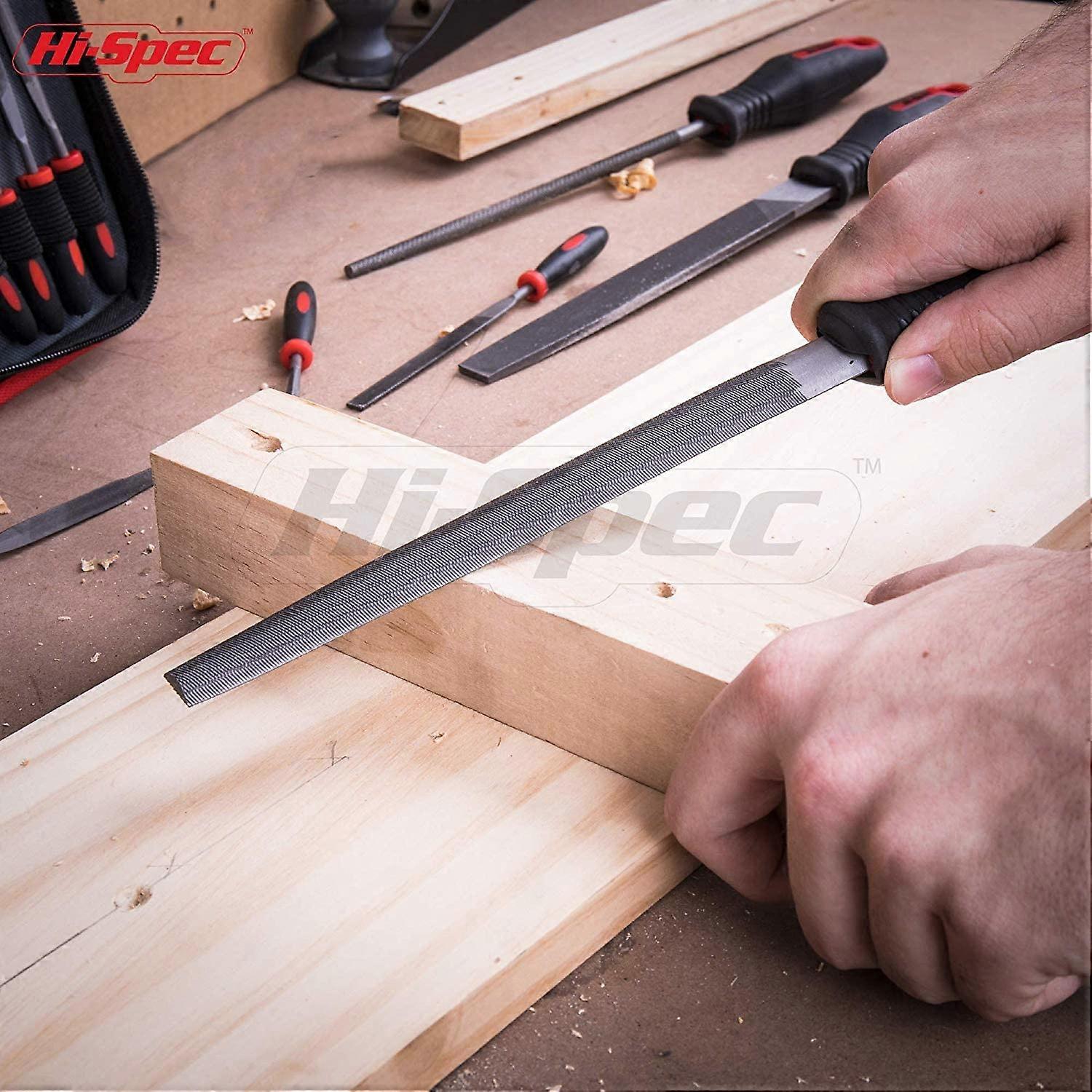 Hi-Spec File Kit, 16Pc Carbon-Steel Files, 200Mm File, Half Round ...