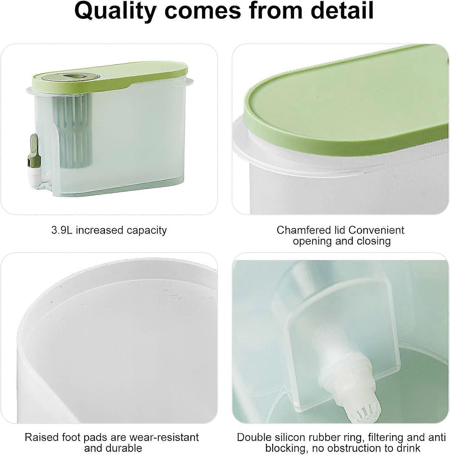 3.9L Slim Fridge Water Dispenser with Tap, Water Container with Tap ...