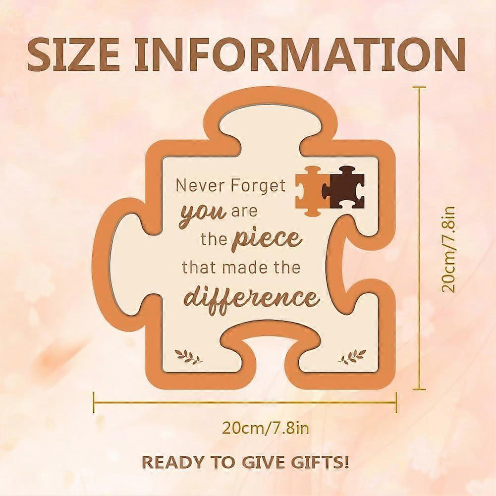 Wooden Commemorative Cards for Colleagues Farewell 7.8x7.8 In Jigsaw ...