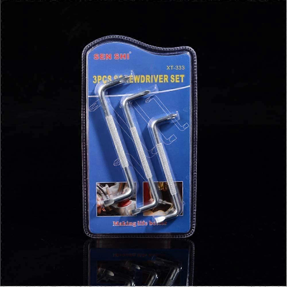3 Pieces Offset Screwdriver Set with Flat Head Magnetic Screwdriver, Z ...