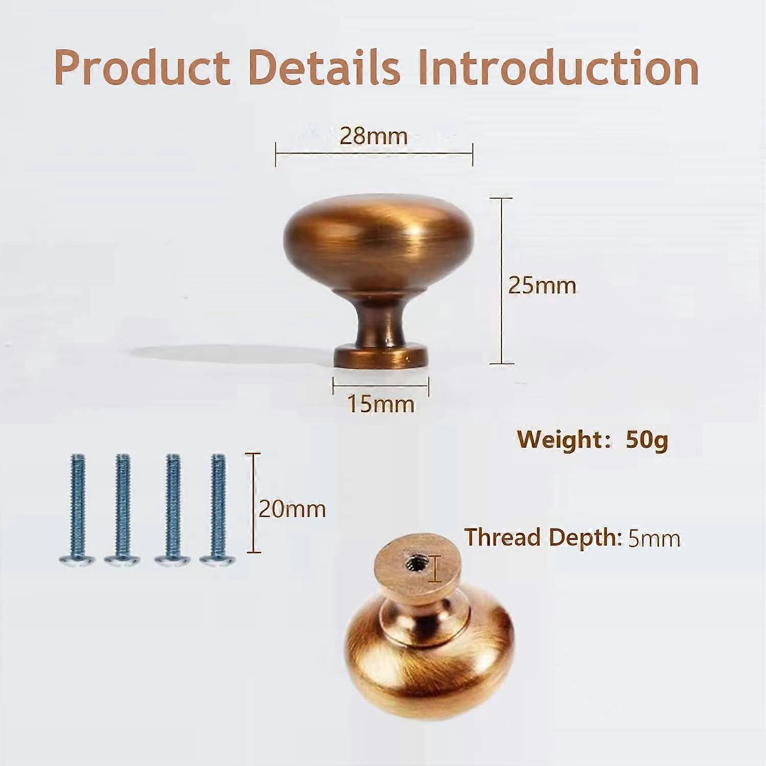 Kitchen Cabinet Handles, Round Cabinet Knobs, Gold Cabinet Knobs, Set ...