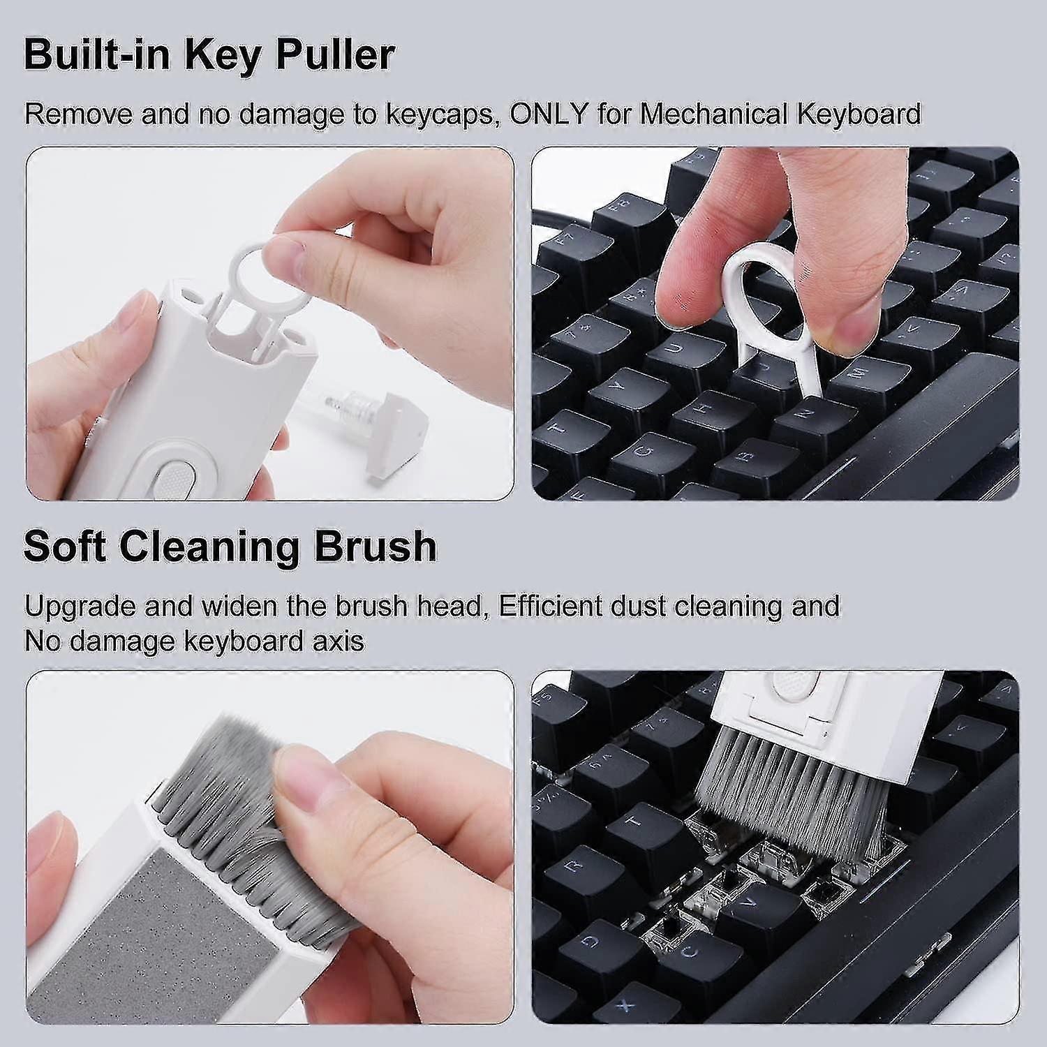 8 In 1 Electronic Cleaning Kit, Cleaning Kit With Brush, Portable ...