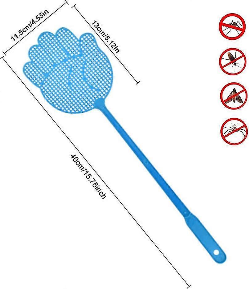 20 Pieces Fly Swatter Plastic Fly Swatter Pest Control 40cm Hand Fly ...