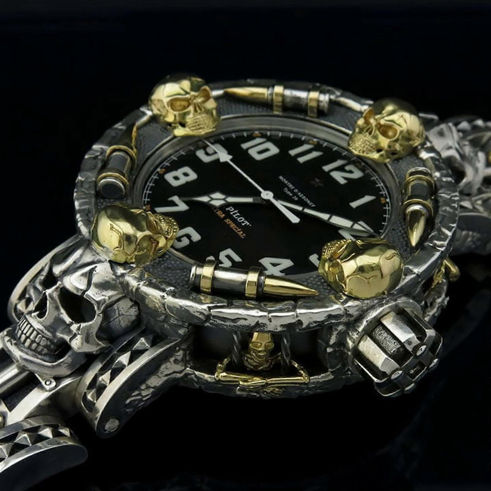 New Upgraded Mysterious Forbidden Bullet Skull Wrist Watch Skull ...