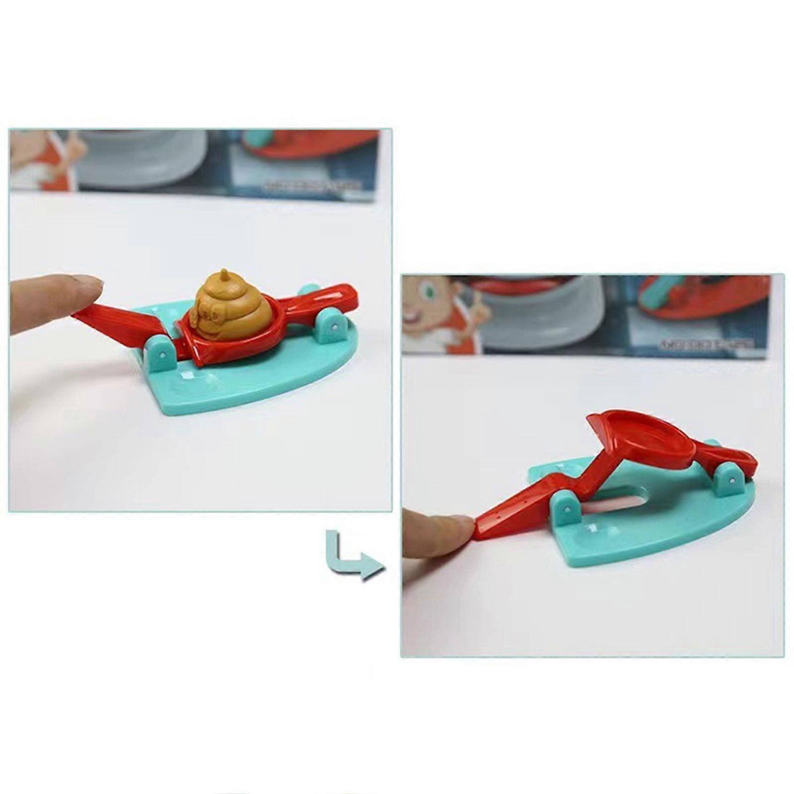 Poop Shoot Game Toy, Funny Table Top Toilet Shoot Games With 12 Plastic ...