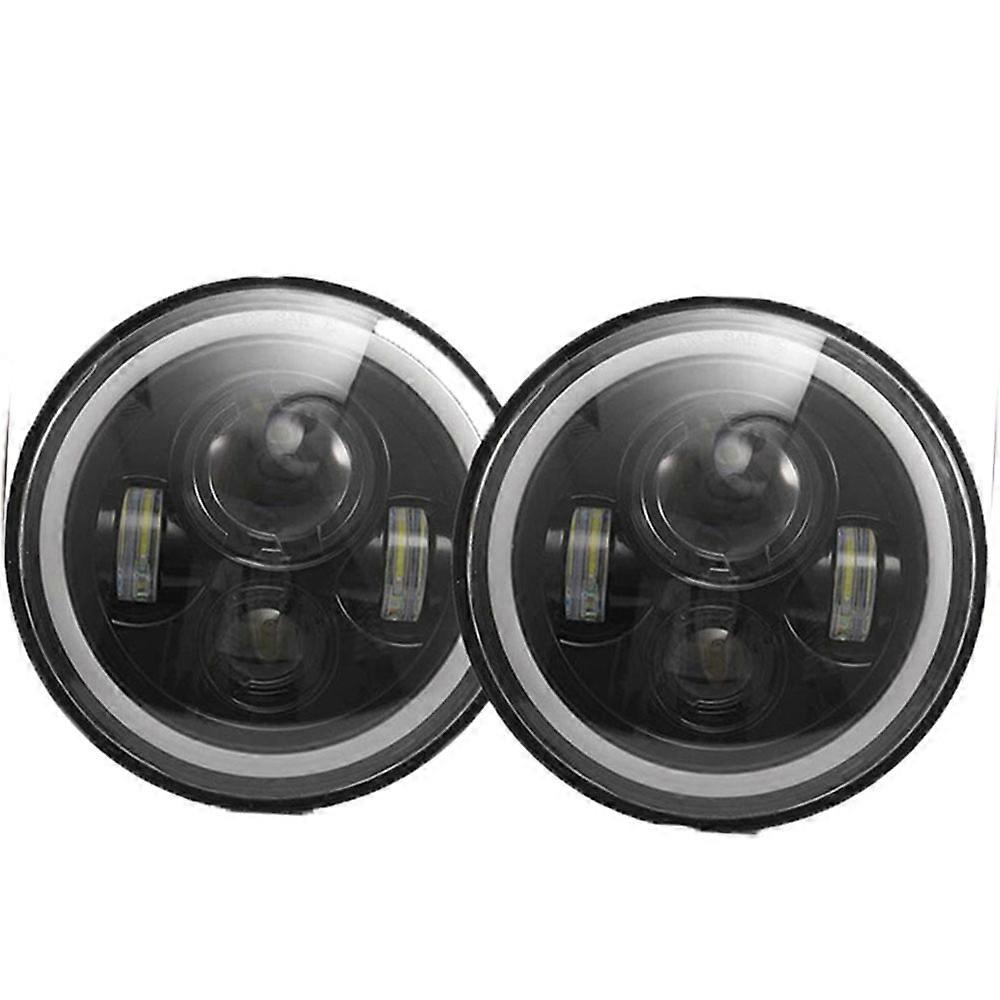 Car LED Headlight 7inch 75W Work Light Spot Off Road Round Jeep LED ...