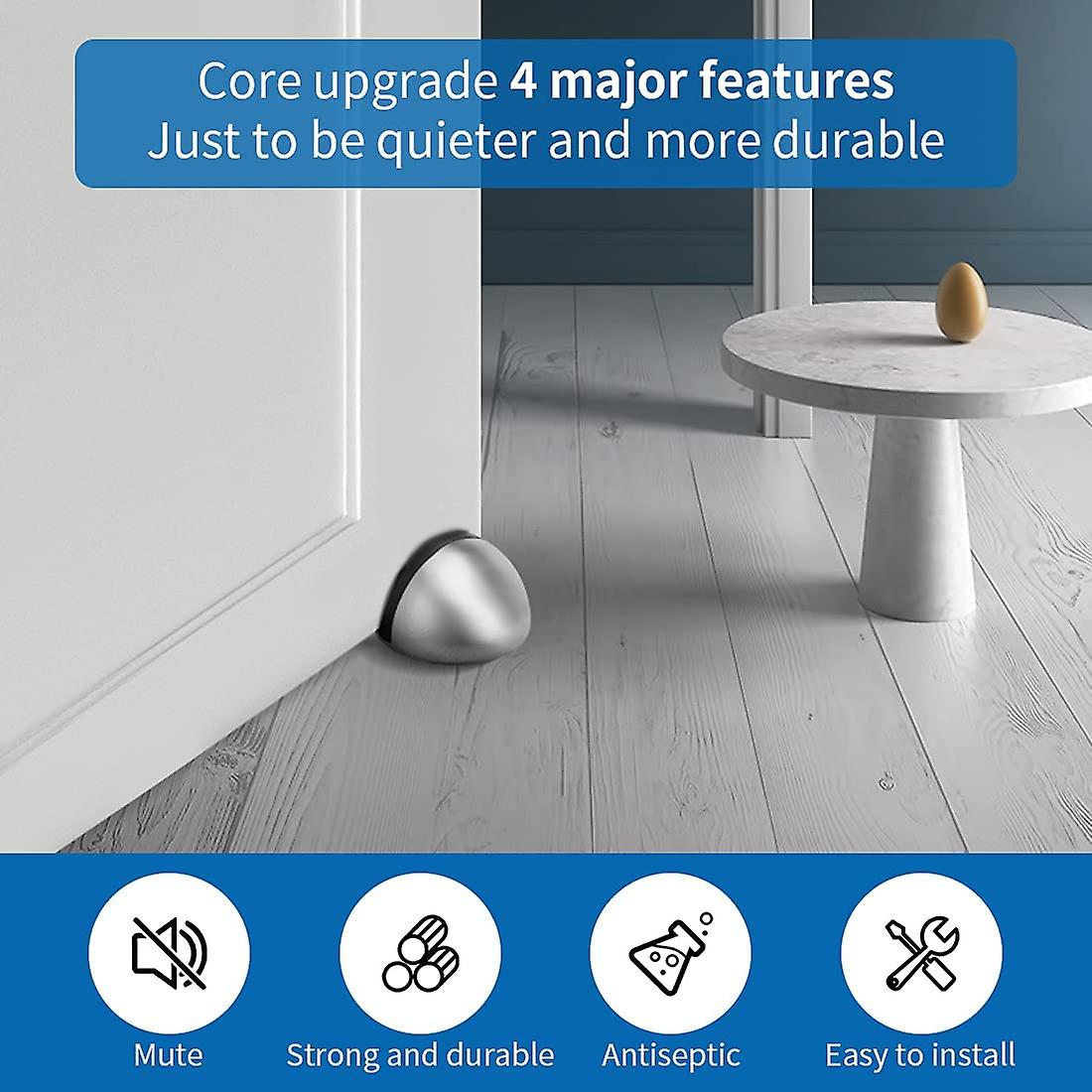 Door Stop, Door Stops, 6 Pcs Adhesive Door Stop, Adhesive Door Block ...