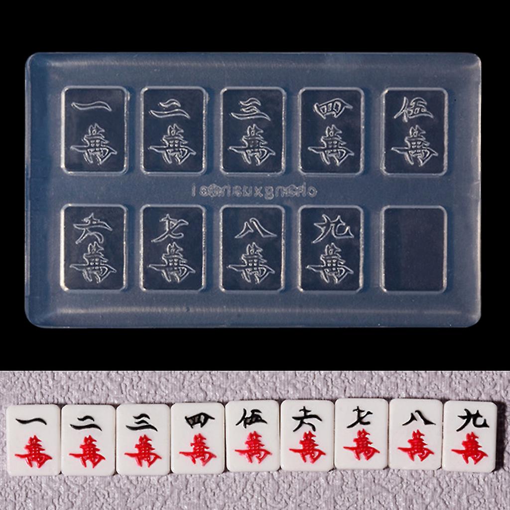 Resin Mold Chinese Mahjong Silicone Molds For Epoxy Resin Making ...