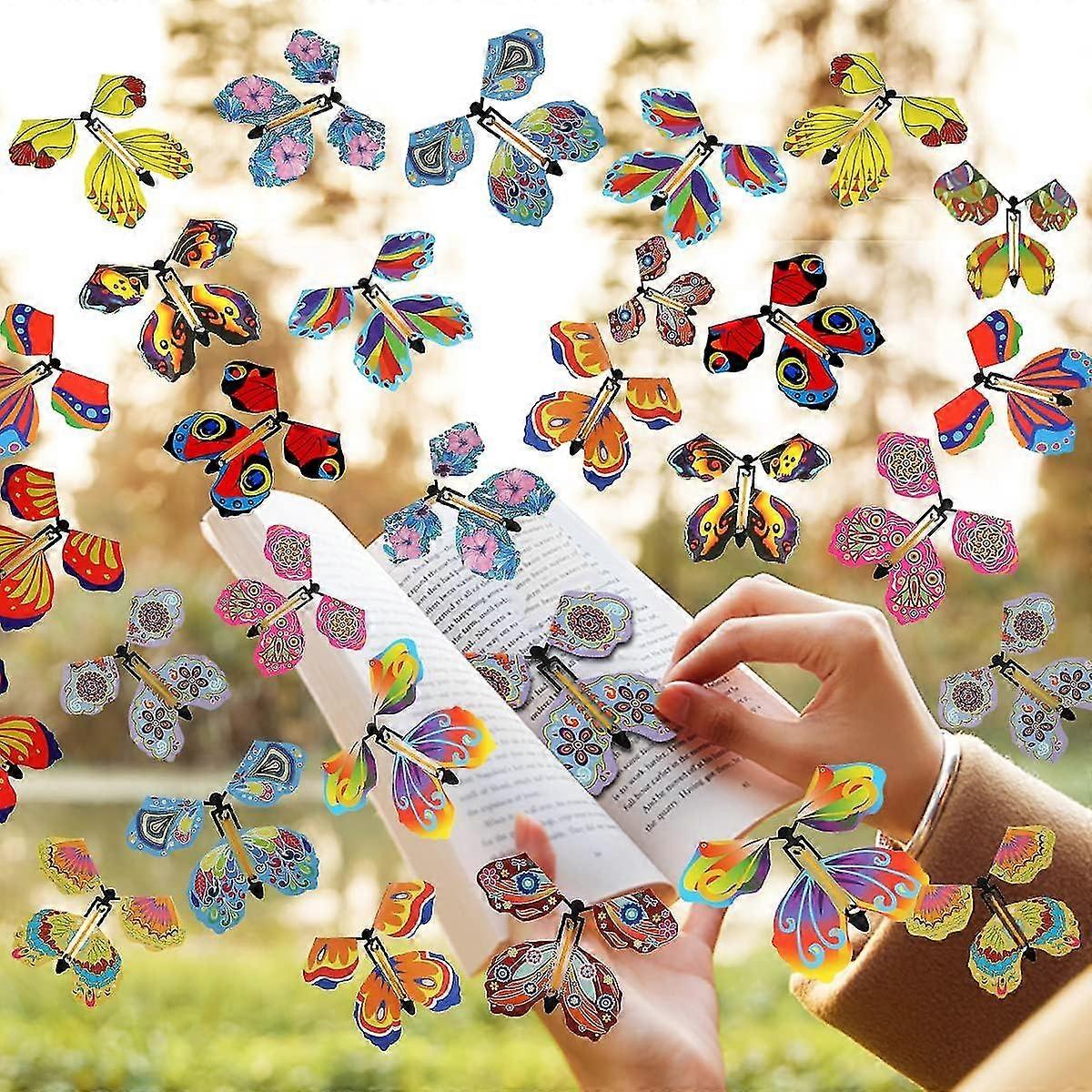 30PCS papillon volant magique (couleur alatoire), jouet papillon ...