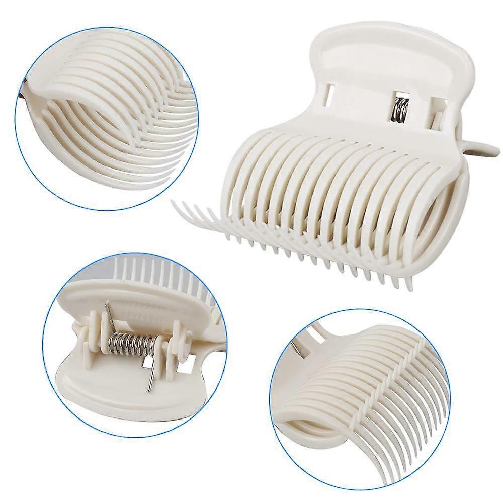 18 Pieces Hot Roller Clips Plastic Hair Curler Claw (White) | Fruugo UK