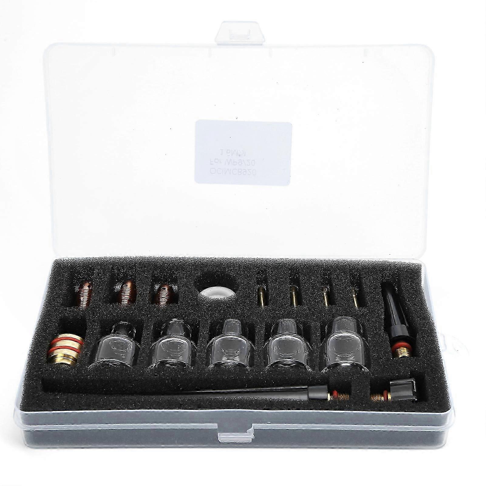Welding Torch Accessories Kit Glass Cup Nozzle Tungsten Clamp Kit Guide ...