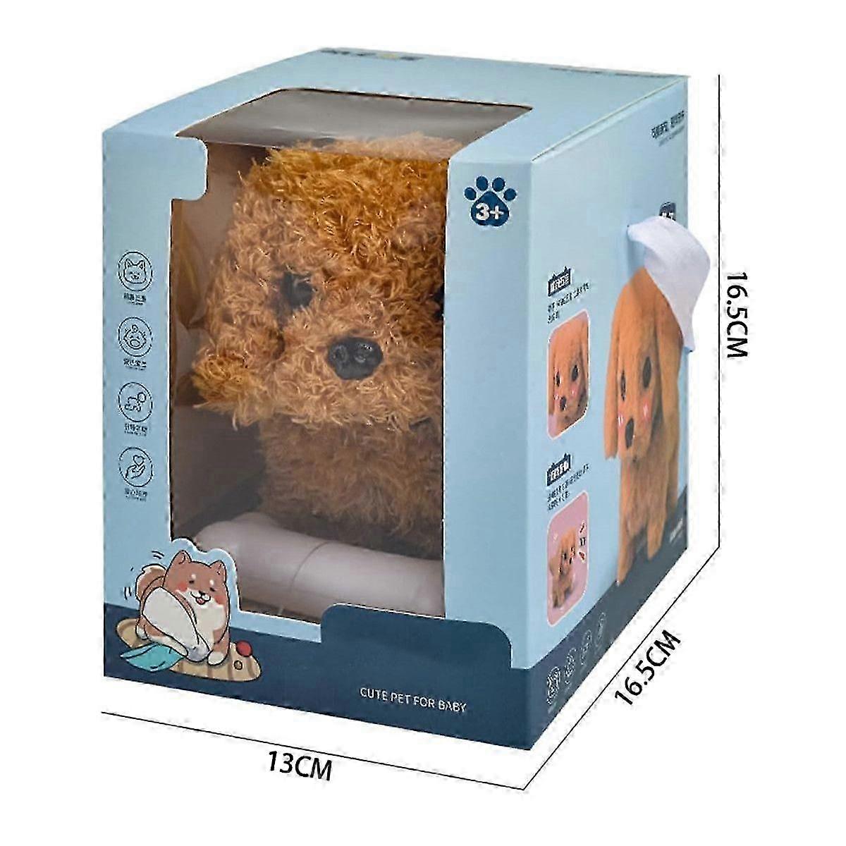 My Realistic Robot Puppy, Mini Interactive Plush Toy Pet Kids Cute Soft ...