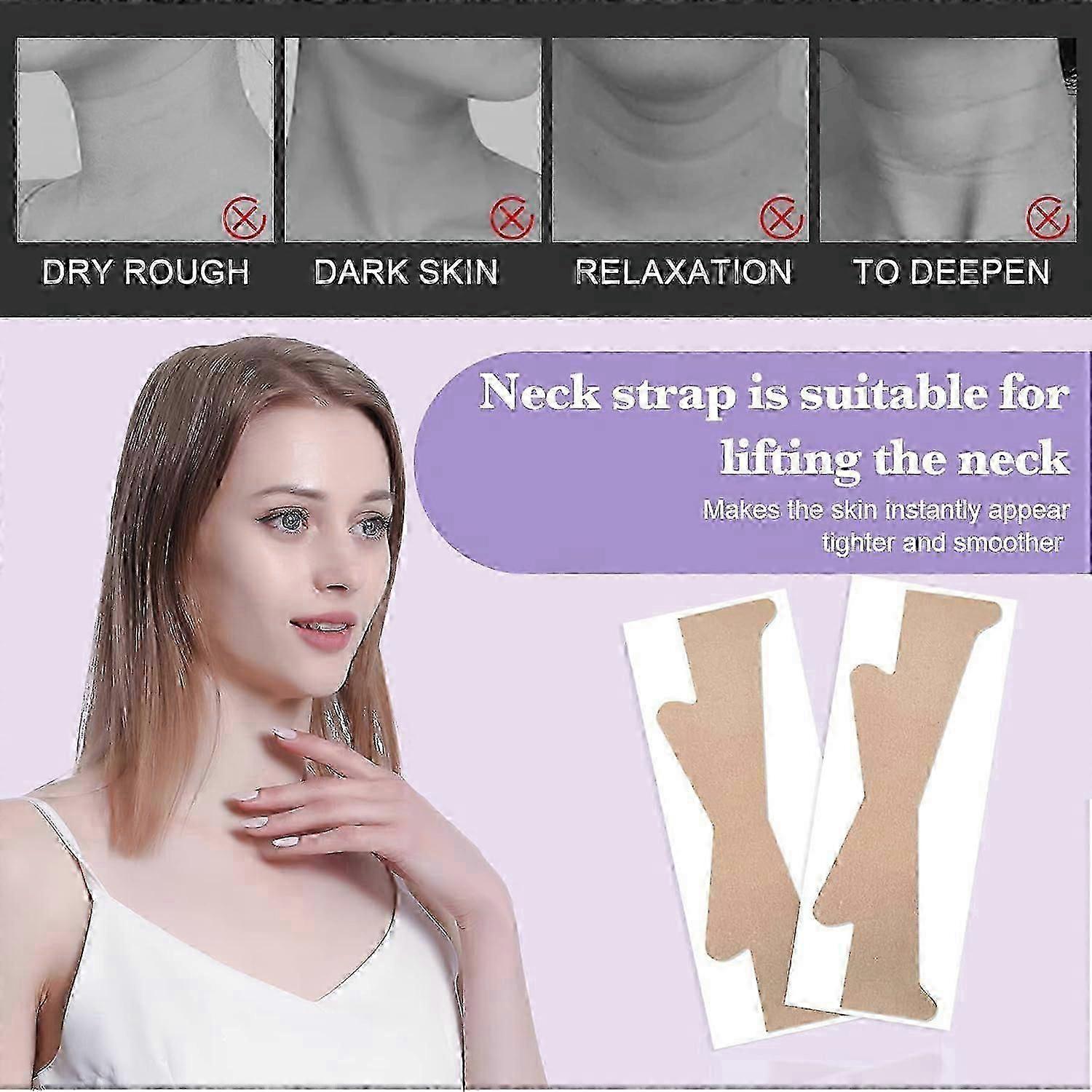 Neck Lifting Tapes, 10pcs Neck Wrinkle Bands Invisible Anti-Wrinkle ...