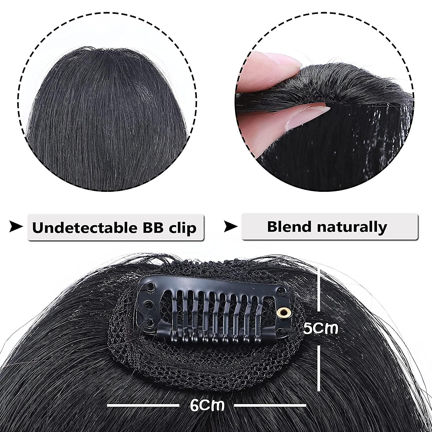 Side Bangs Clip In Bangs Real Human Hair Side Fringe Swept Bangs ...