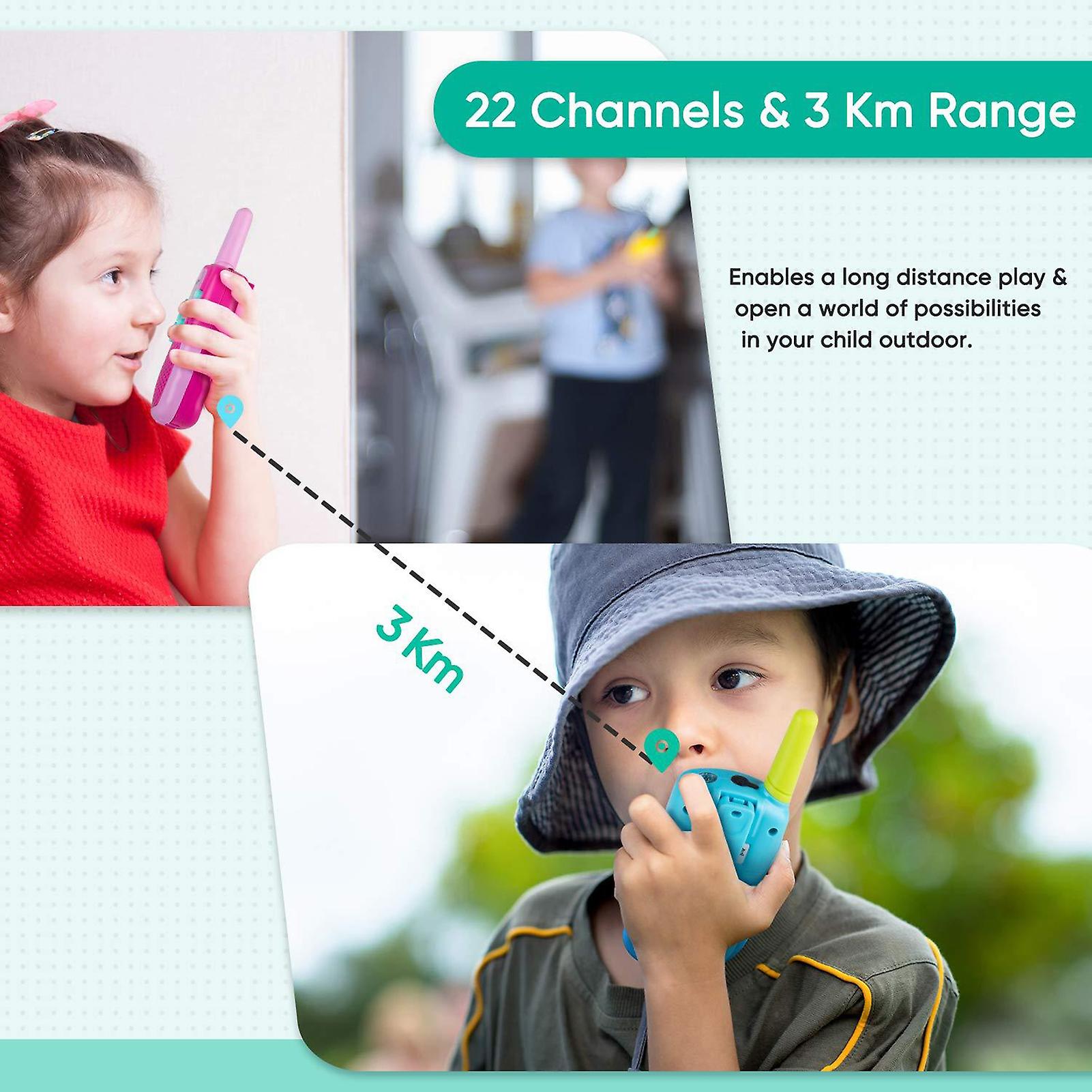 2pcs Rt388 Mini Portable Handheld Walkie Talkie Two Way Radio Children ...